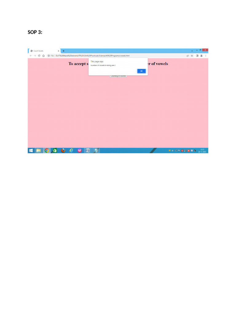Output Screens (Javascript & PHP) | PDF