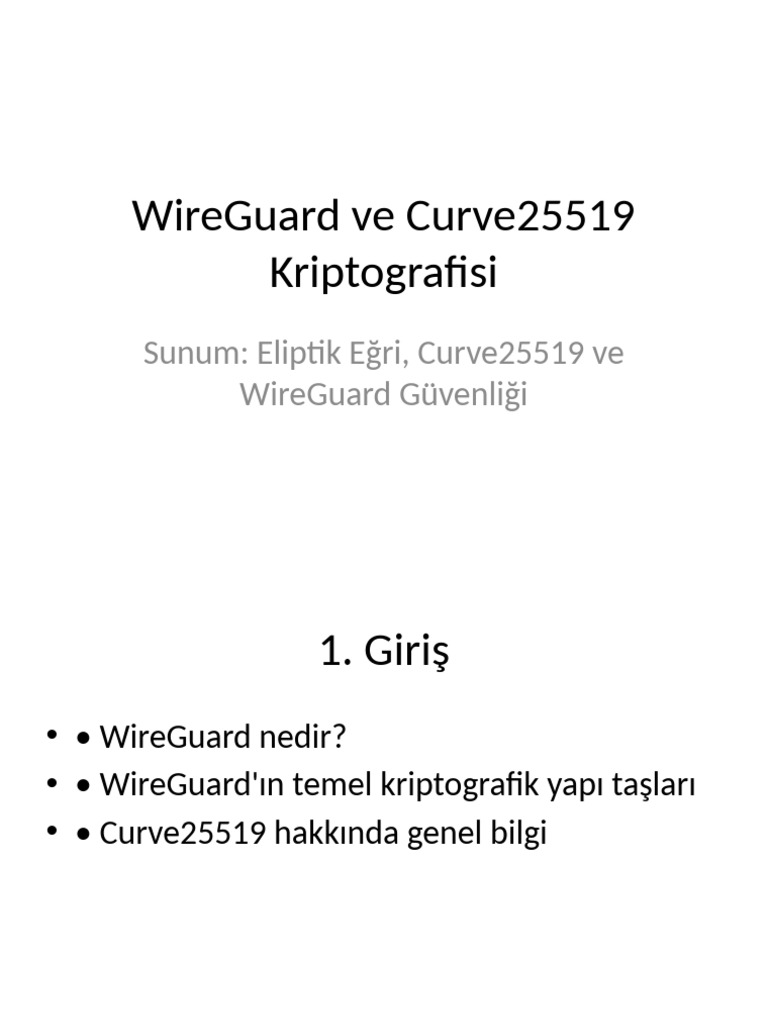 WireGuard and Curve25519 Cryptography | PDF