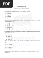 Class 10 Math: Linear Equations | PDF | Equations | System Of Linear ...