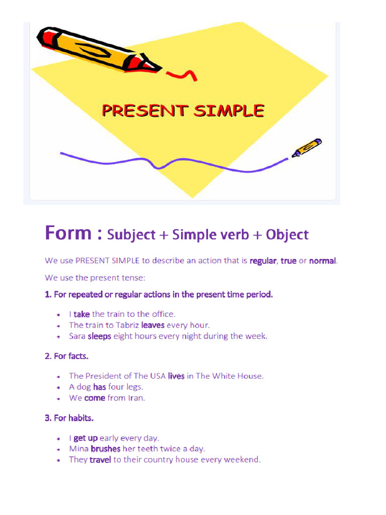 SIMPLE PRESENT | PDF