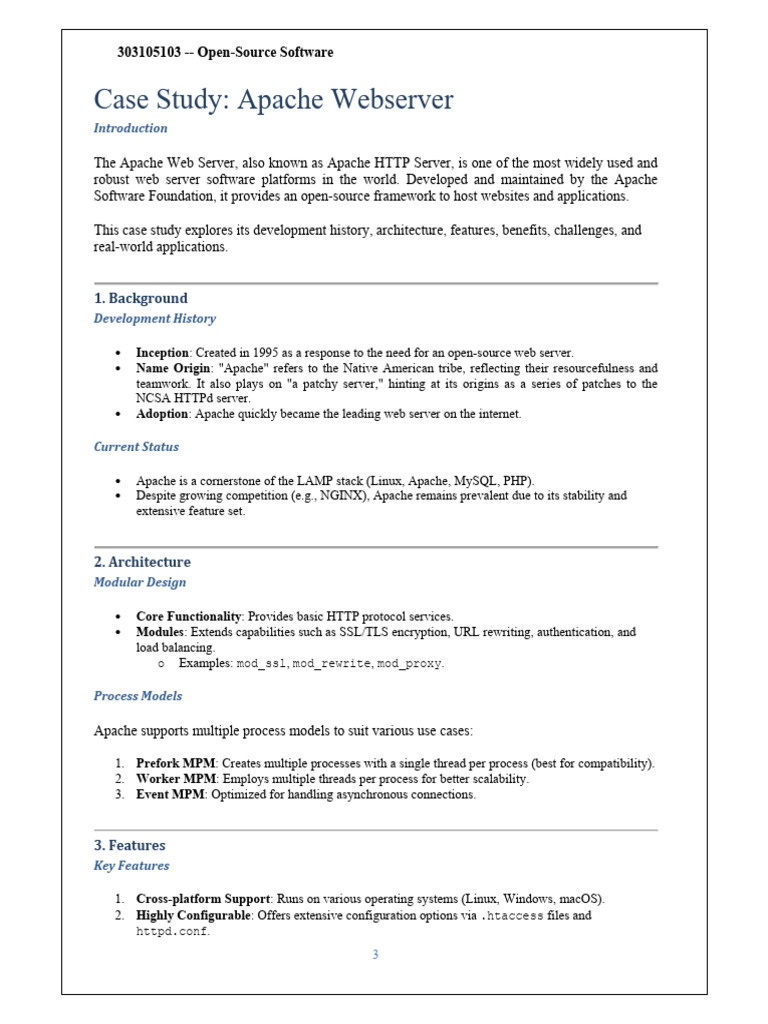 OSS - 5th Chapter Detailed Notes - Removed | PDF | Apache Http Server ...