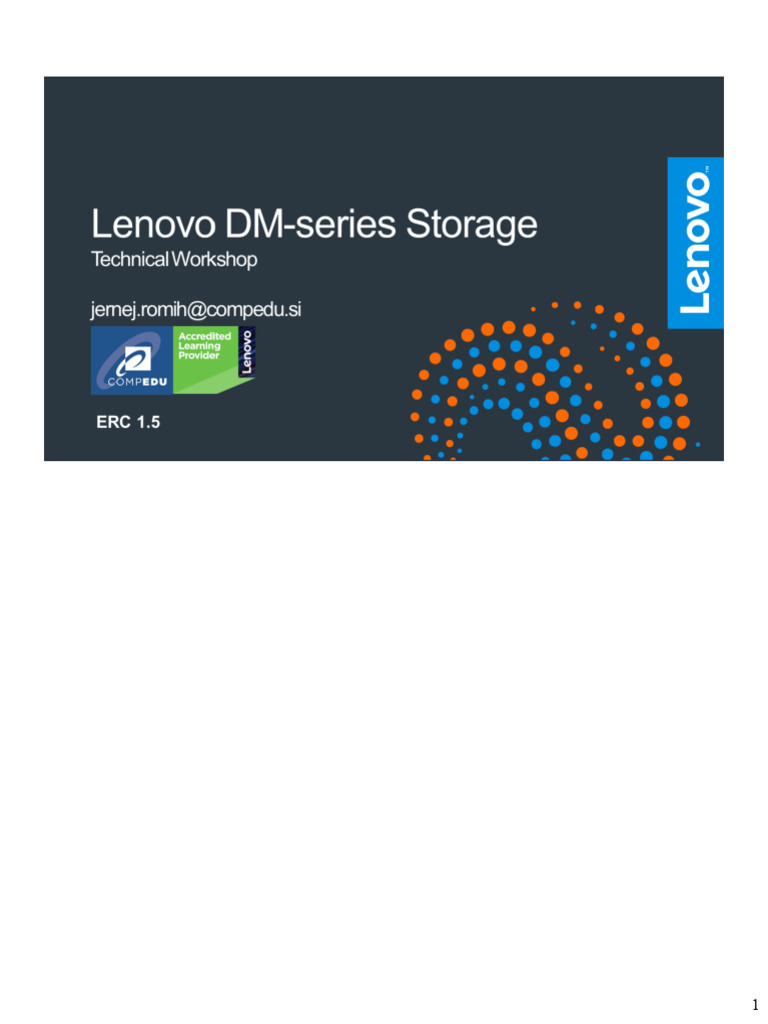 Lenovo Storage DM - ExerciseGuide - Erc16 2 | PDF | Computer Network | Computer Cluster