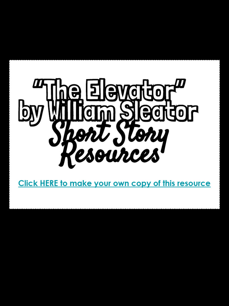 "The Elevator": by William Sleator | PDF | Thought | Vocabulary