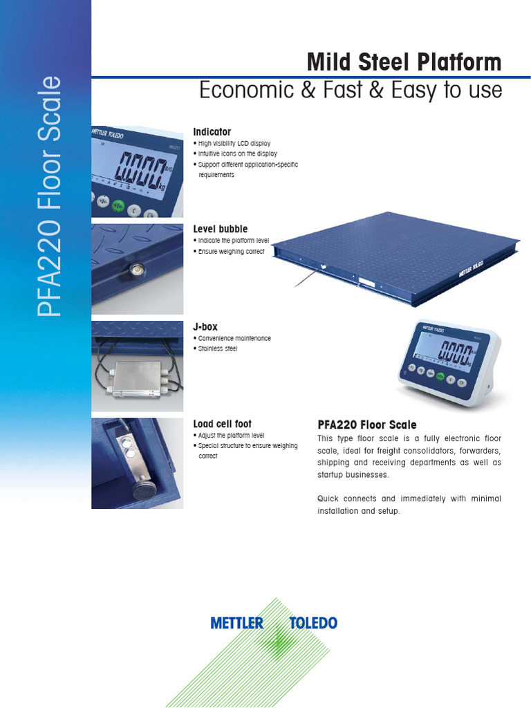 BR PFA220 Floor Scale EN | PDF | Computing