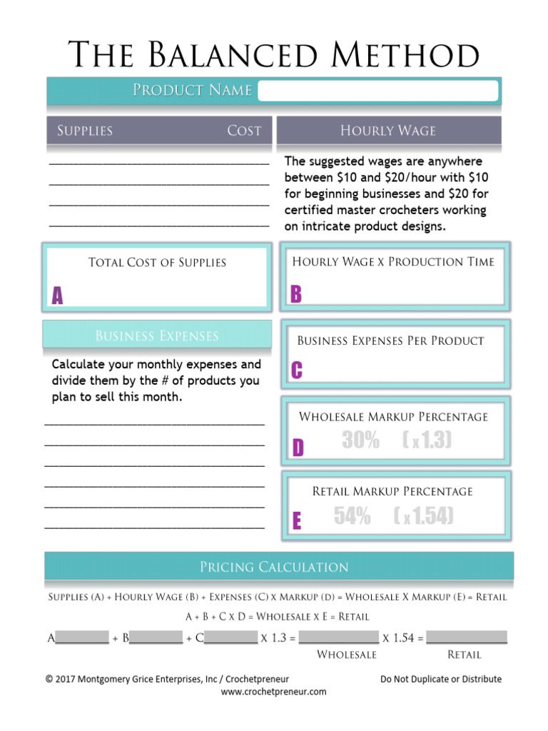 The Balanced Pricing Method | PDF