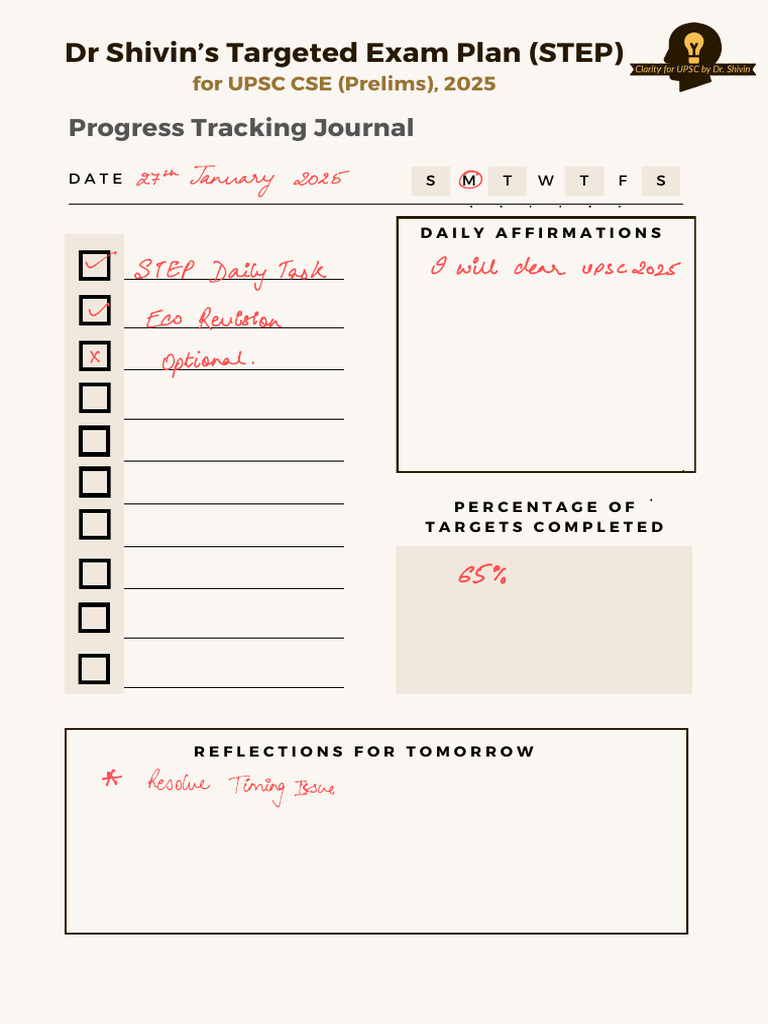 Progress Tracking Journal | PDF