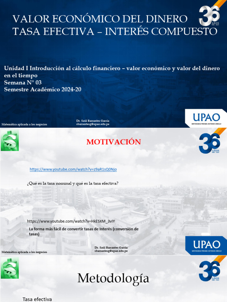 s3 PPT +Tasa+efectiva-Interés+Compuesto++ACTUALIZADO | PDF | Interés ...