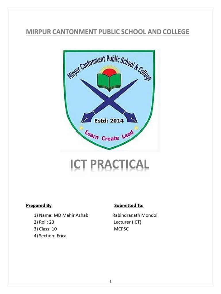 SSC ICT practical | PDF | Computing