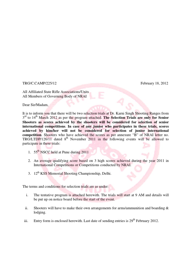 Circular & Entry Form Selection Trials | PDF
