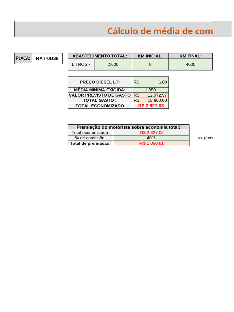 calculo de média | PDF