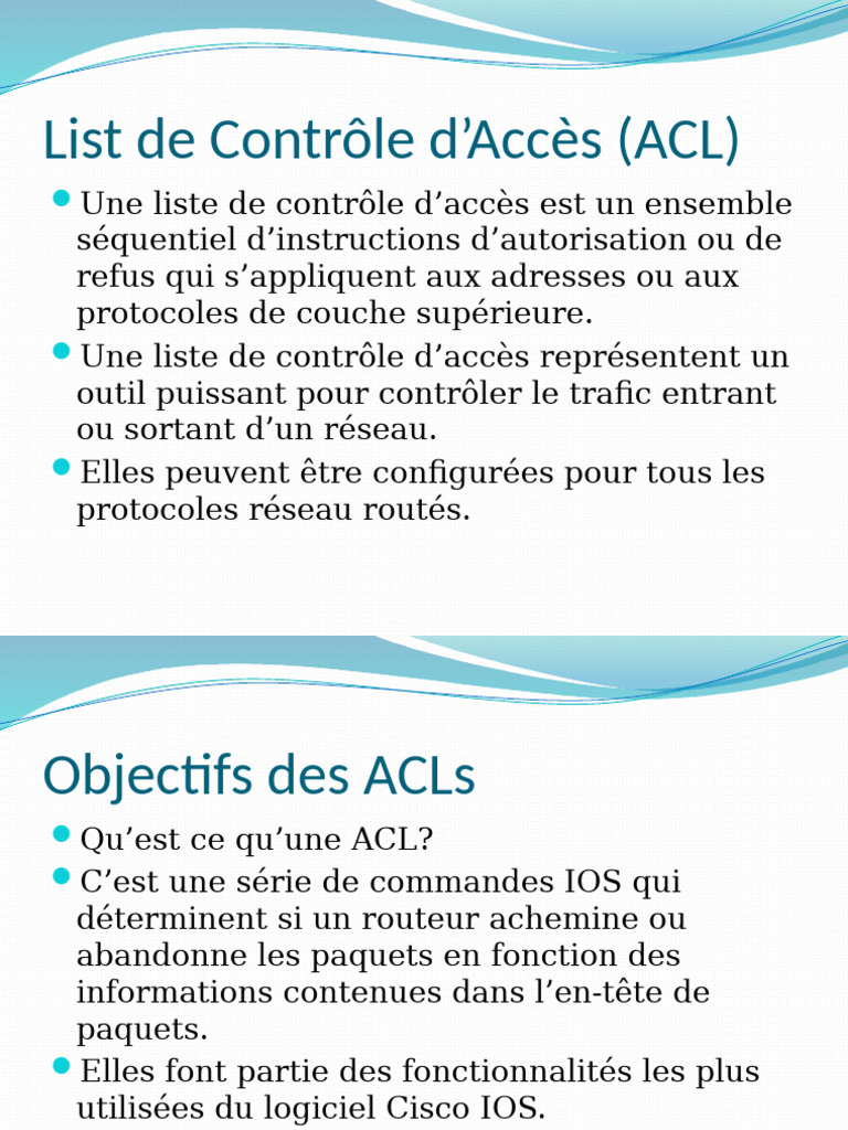 ACL et VPN : Sécuriser le Réseau | PDF | Réseau privé virtuel ...