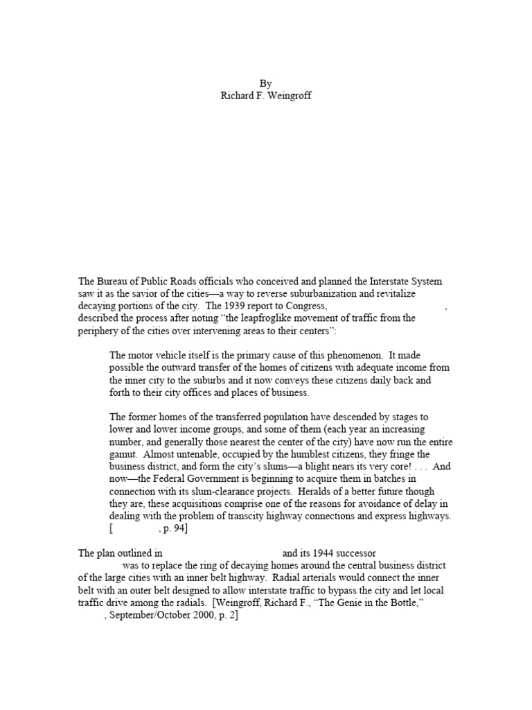 The Road To Civil Rights by Richard F. Weingroff | PDF | Underground ...