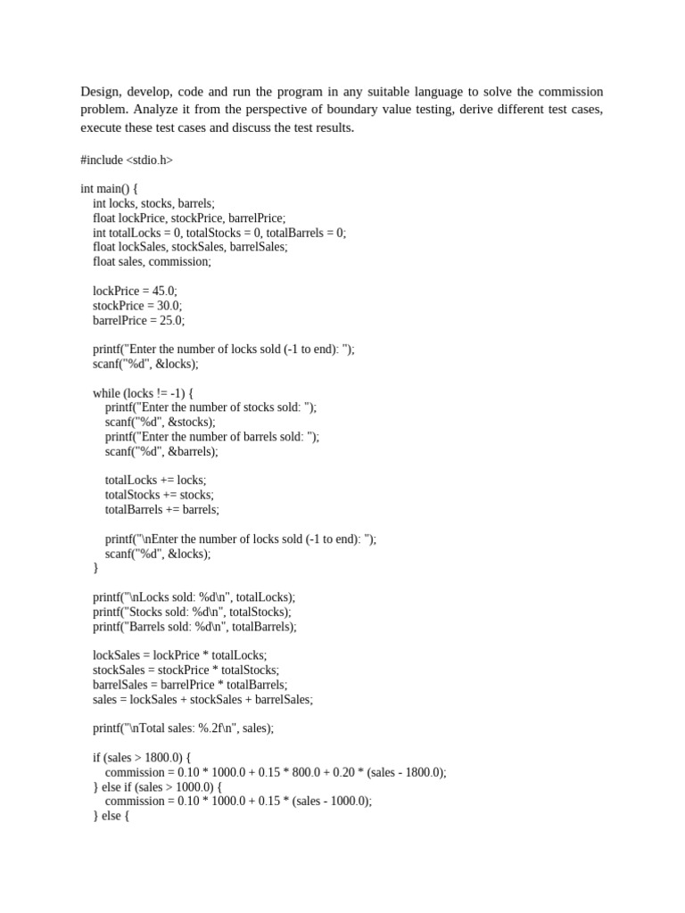 Prog 1 | PDF | Barrel (Unit) | Computer Programming