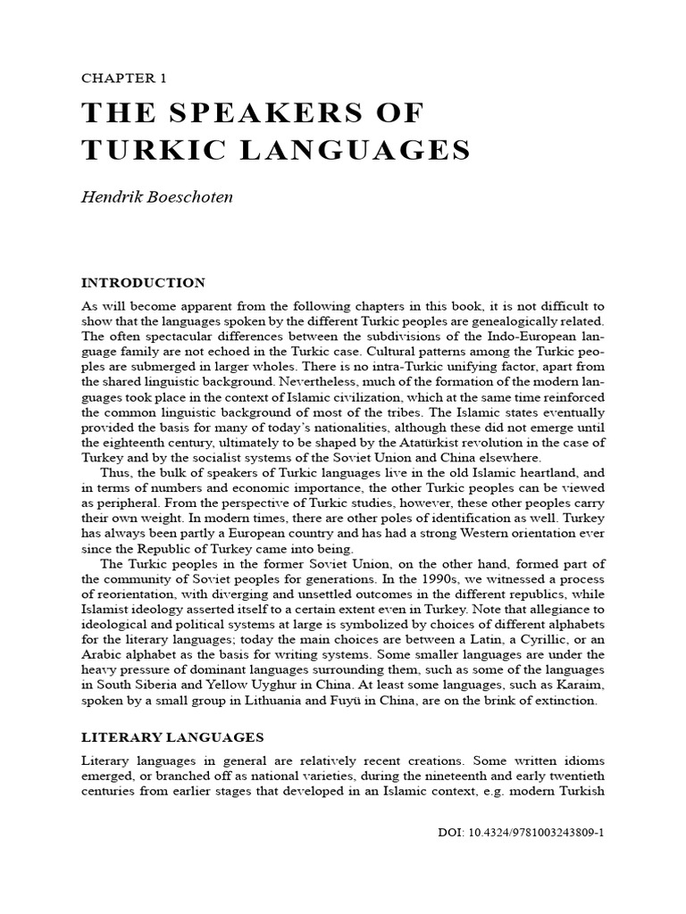 The Speakers of Turkic Languages - 25 - 01 - 23 - 21 - 28 - 24 | PDF ...