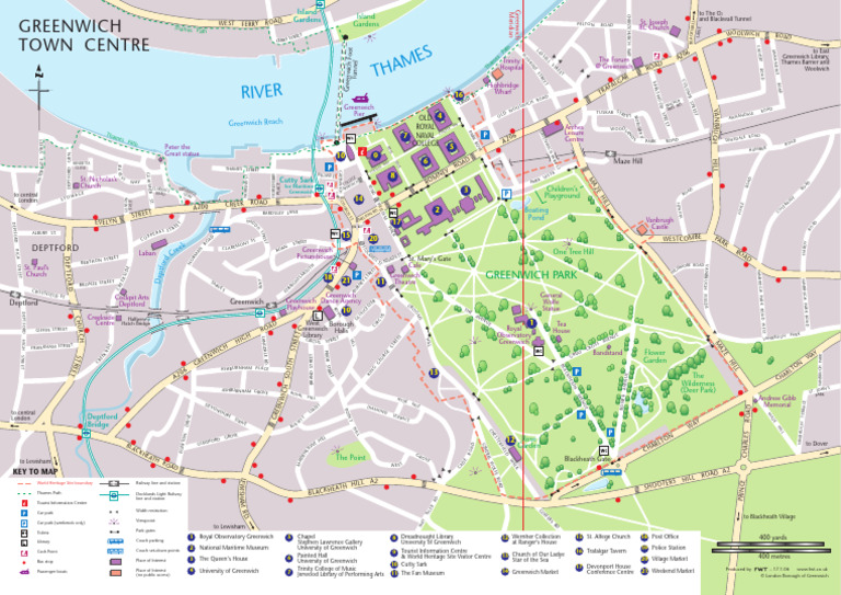 Greenwich Tourist Map Overview | PDF