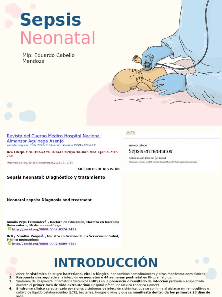 Sepsis Neonatal: Diagnóstico y Tratamiento | PDF | Medicina CLINICA ...