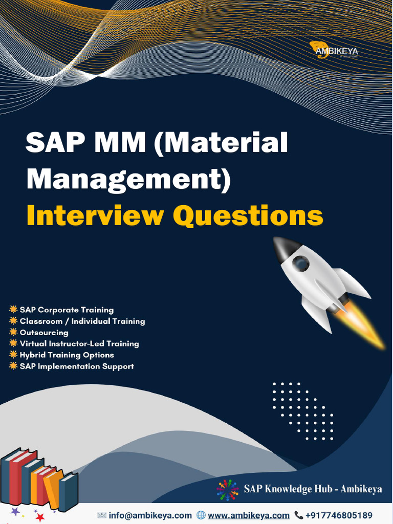 SAP MM Interview Questions - Ambikeya-1 | PDF | Invoice | Receipt