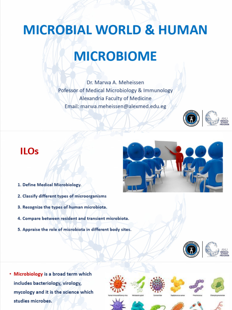 L1) Microbial world human microbiome | PDF | Microorganism | Microbiology