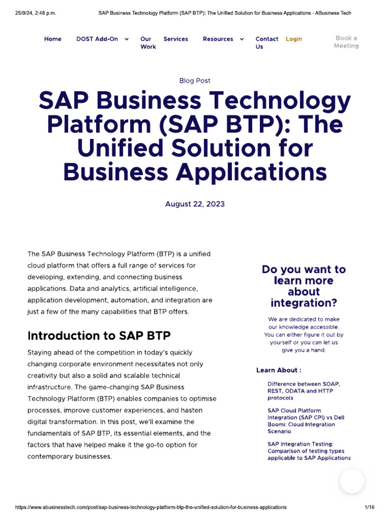 SAP BTP | PDF