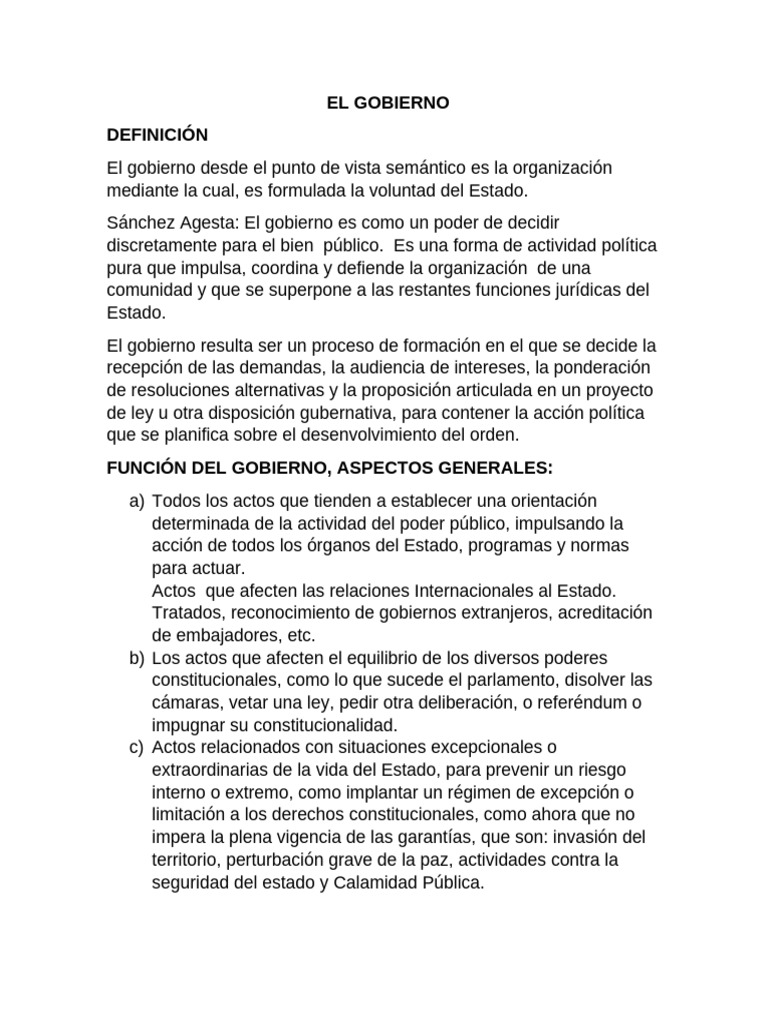Definición y Tipos de Gobierno | PDF | Gobierno | República