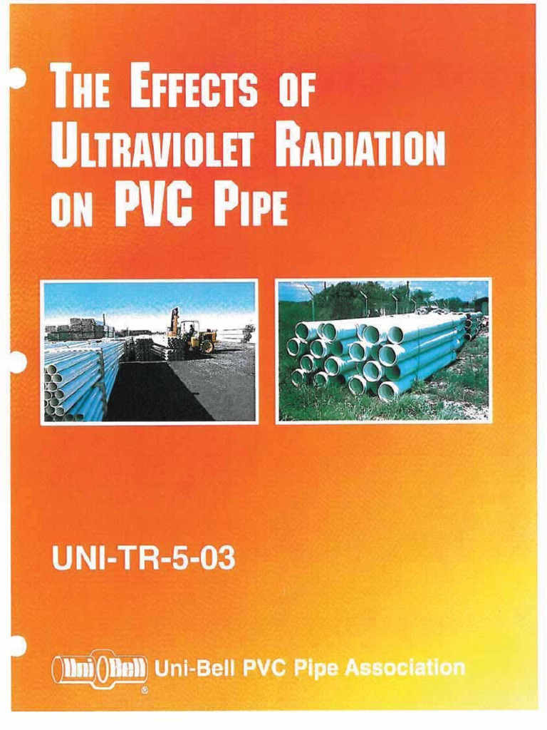 UV Radiation Effects on PVC Pipe Study | PDF | Strength Of Materials ...