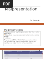 Malposition & Malpresentation | PDF | Midwifery | Childbirth