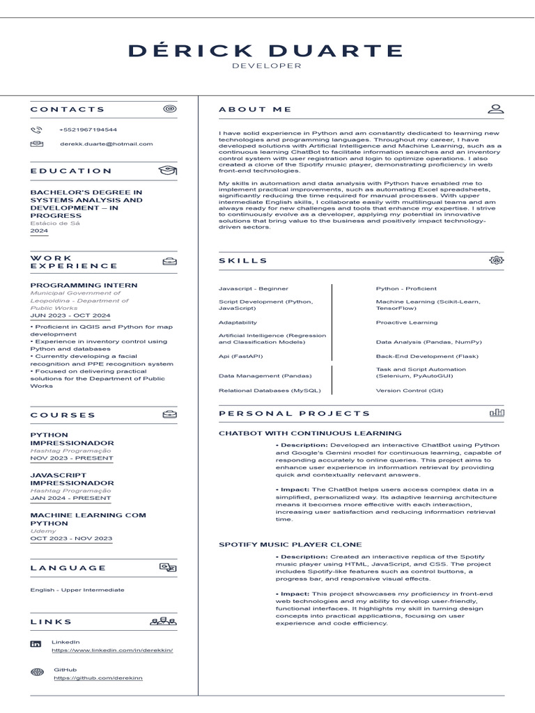 cv_en | PDF | Python (Programming Language) | Machine Learning