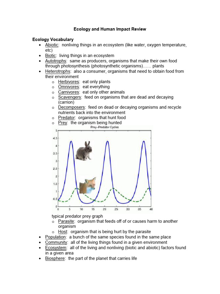 HUMAN IMPACT STUDY GUIDE | PDF | Ecosystem | Ecology