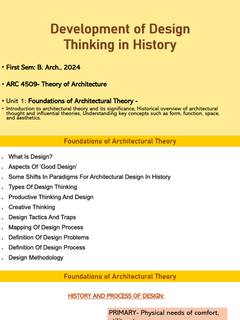 Unit 1 | PDF | Thought | Design