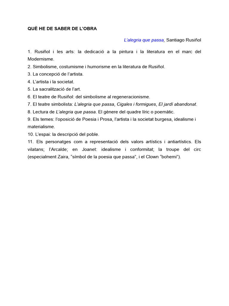 Què He de Saber de l’Obra - Documents de Google | PDF