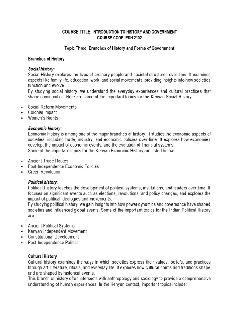 Branches of HISTORY and Government | PDF | Monarch | Democracy