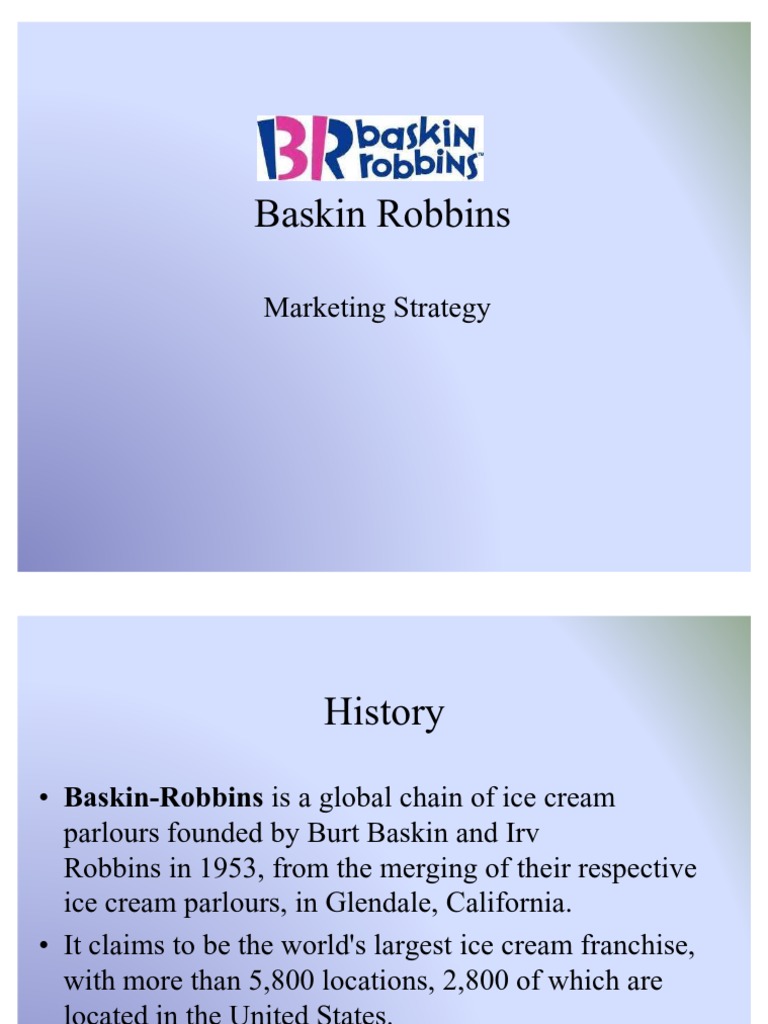 Baskin Robbins | PDF | Marketing | Advertising