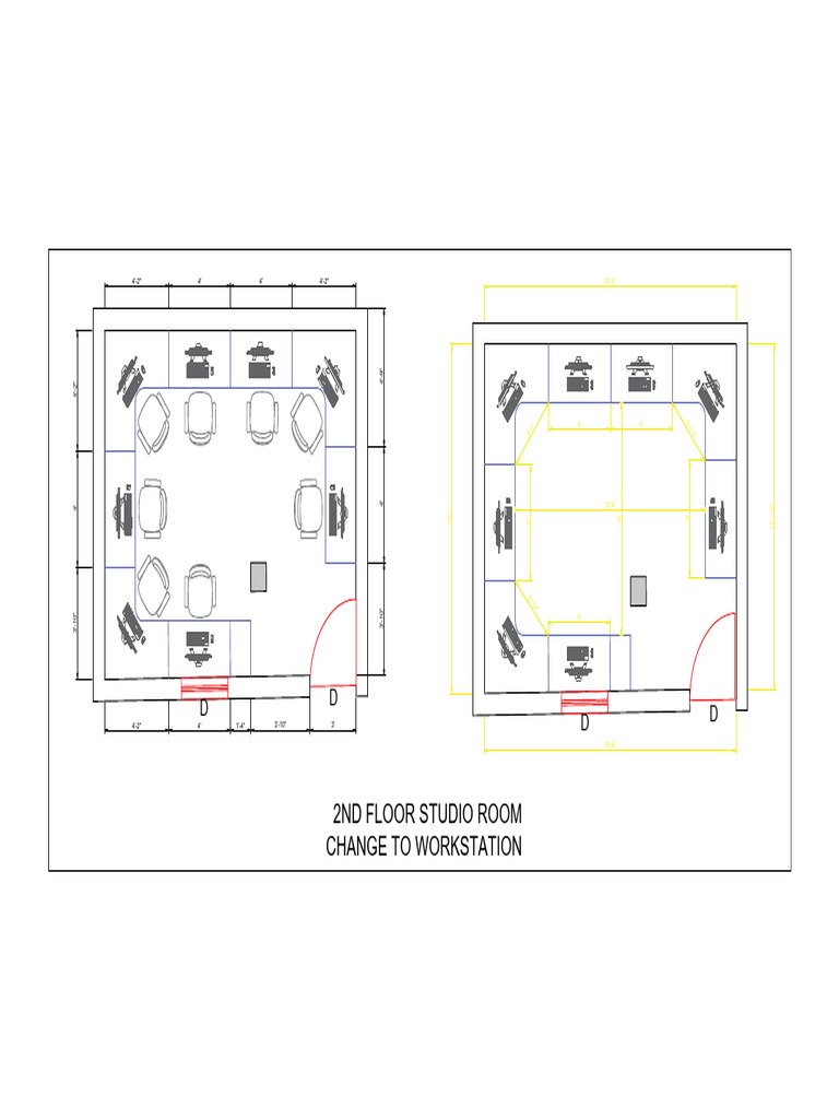 2nd Floor Studio Room Workstation Plan | PDF
