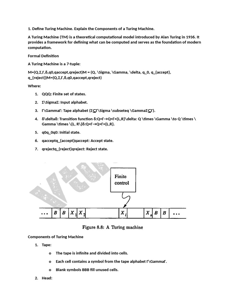 toc notes word | PDF | Theory Of Computation | Mathematical Logic
