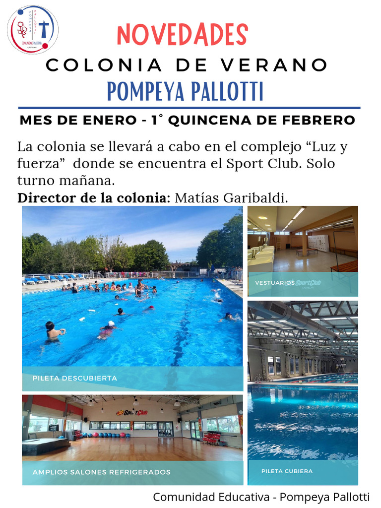 Colonia de Verano Pompeya Pallotti 2023 | PDF