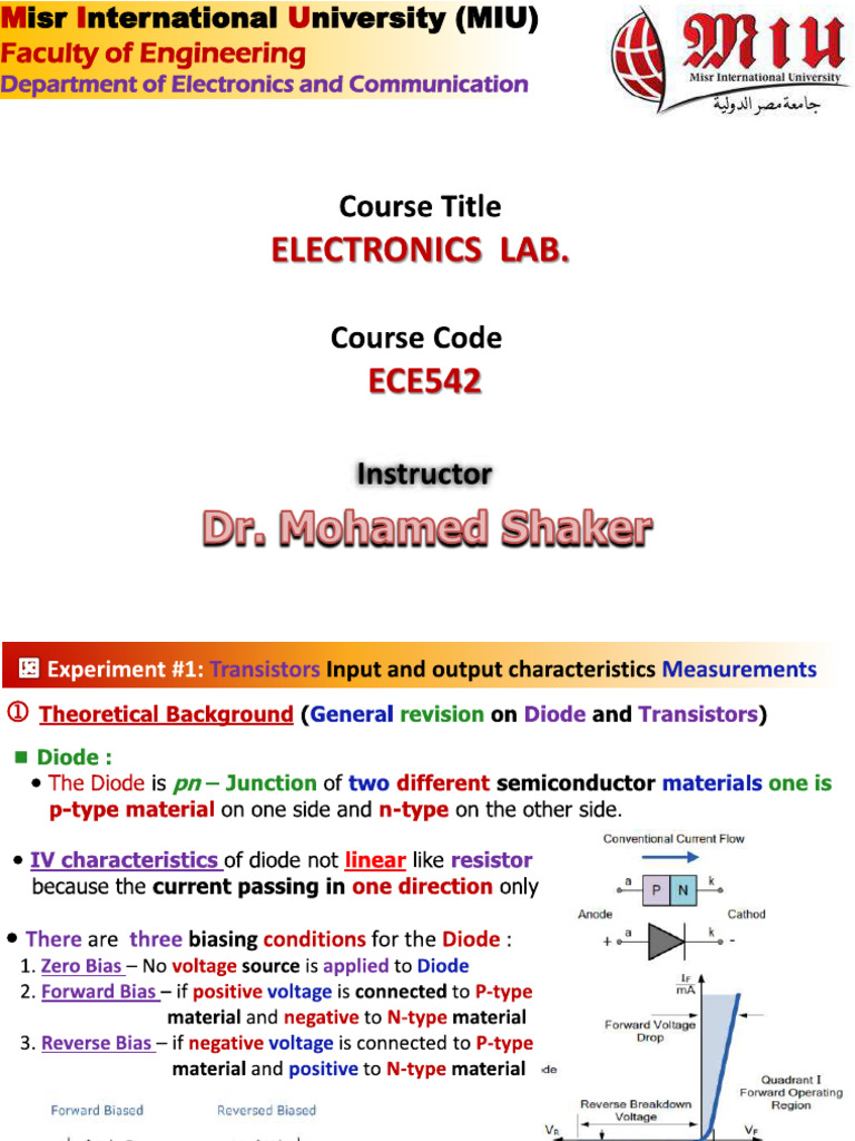 ElecLAB Lecture 1 | PDF