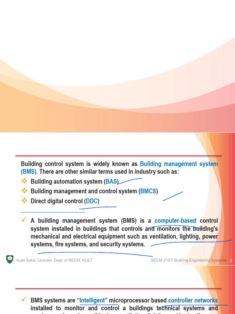 02 - Building Control System | PDF | Building Automation