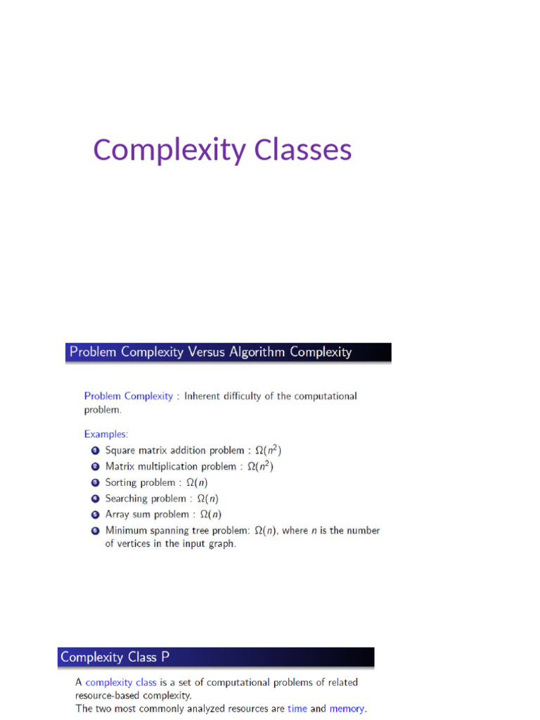 8 Ppt Complexity Classes P Np Np Hard And Np Complete Pdf Computational Complexity Theory