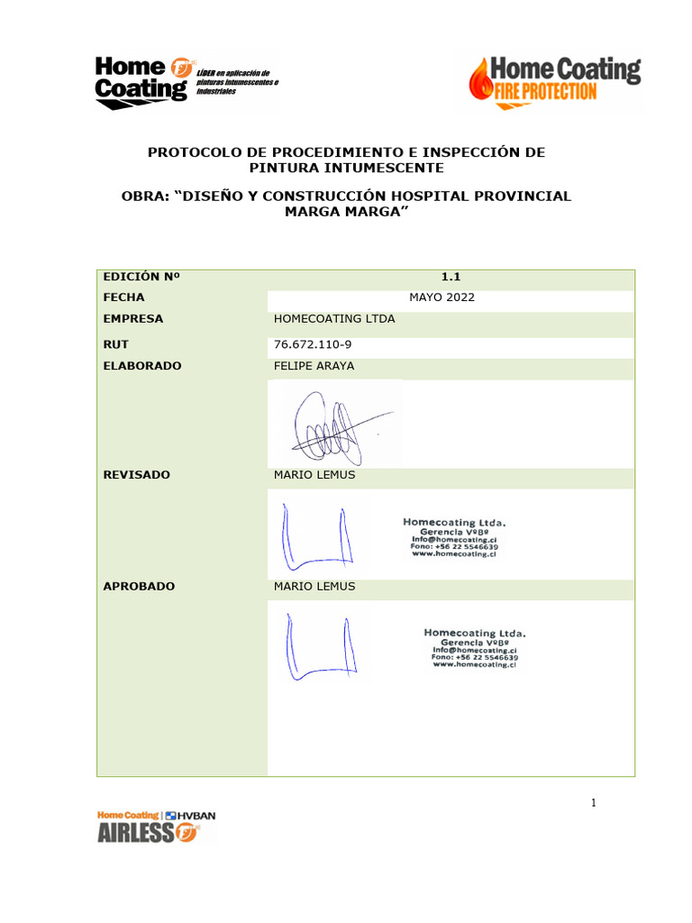 Protocolo de Procedimiento e Inspección de Pintura | PDF | Revestimiento | Pinturas