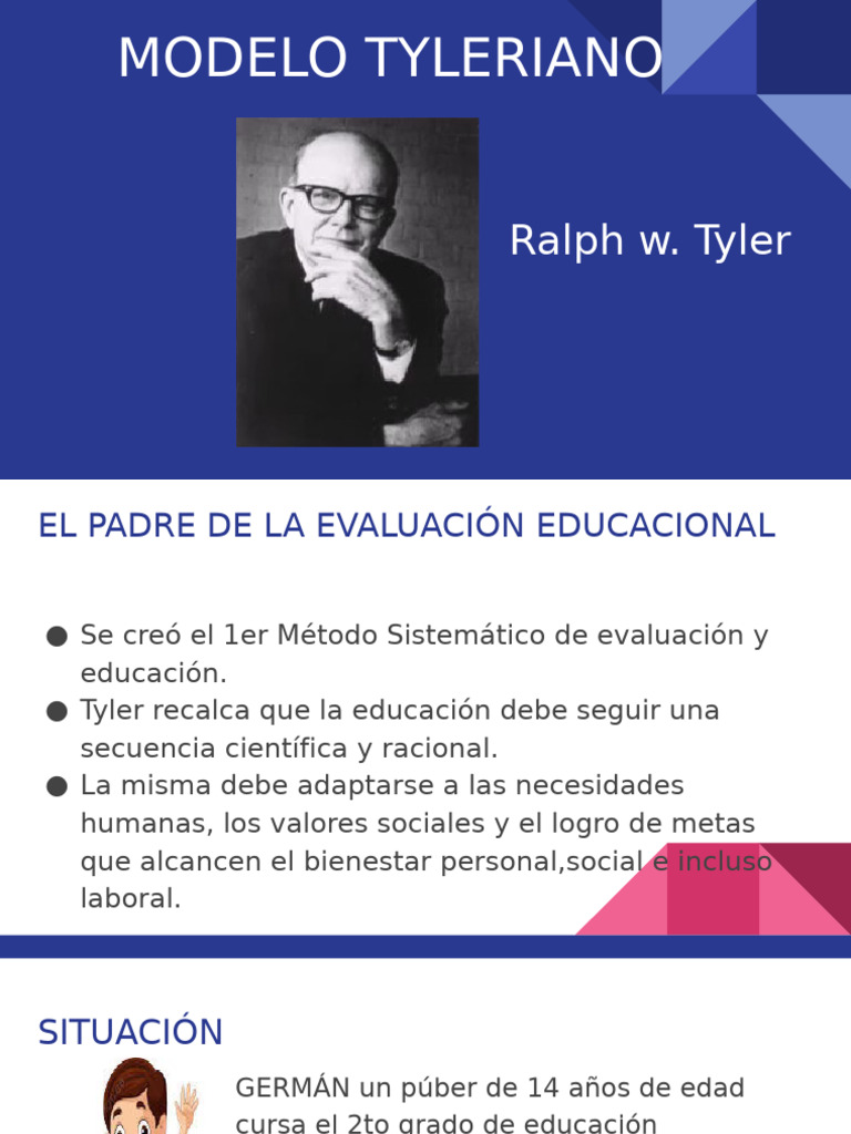 MODELO TYLERIANO | PDF | Evaluación | Aprendizaje