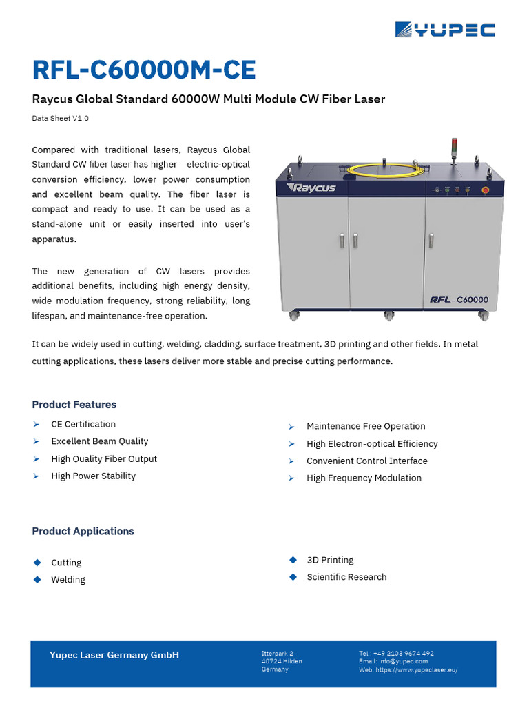 Industrial Fiber Laser Overview | PDF | Laser | Optical Fiber