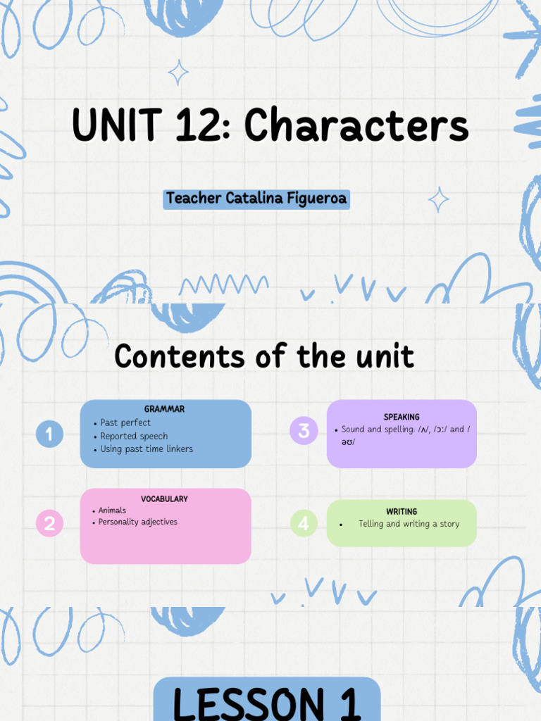 Characters: Vocabulary & Grammar Guide | PDF | Languages | Foreign ...