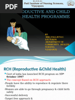 RCH Program: Maternal & Child Health | PDF | Maternal Death | Childbirth