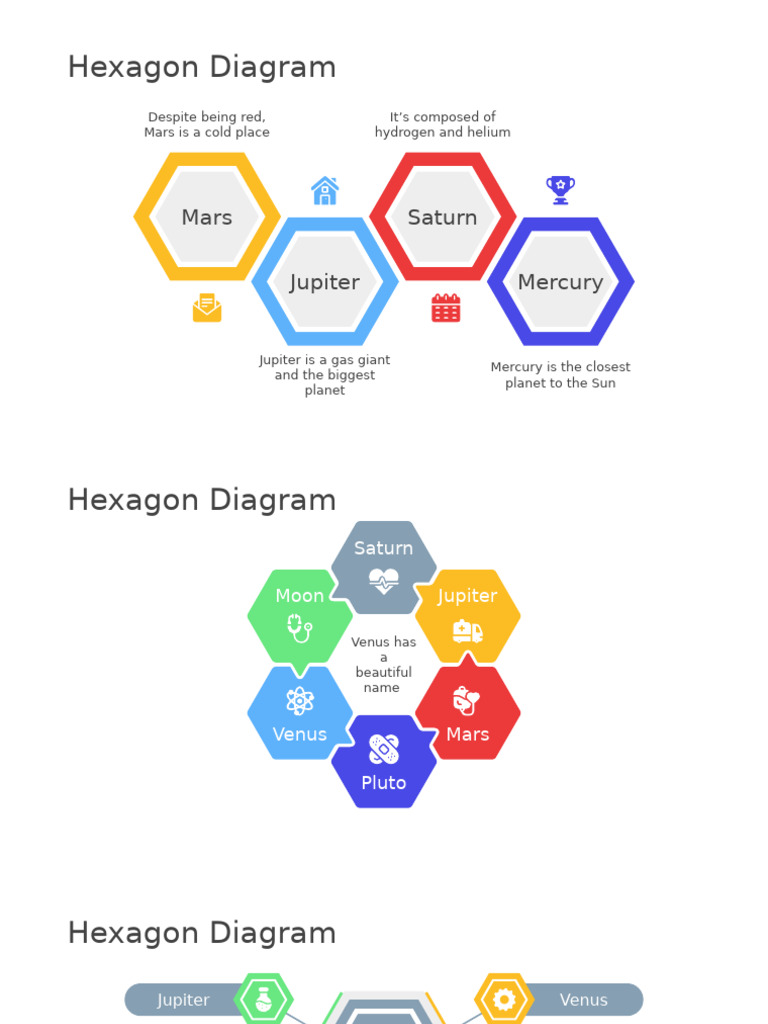Hexagon Diagrams by Slidesgo | PDF | Planets | Planets In Astrology