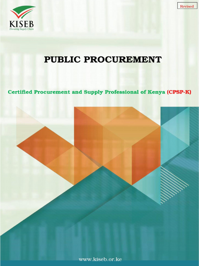 Public Procurement Handbook Kenya | PDF | Procurement | Mergers And ...