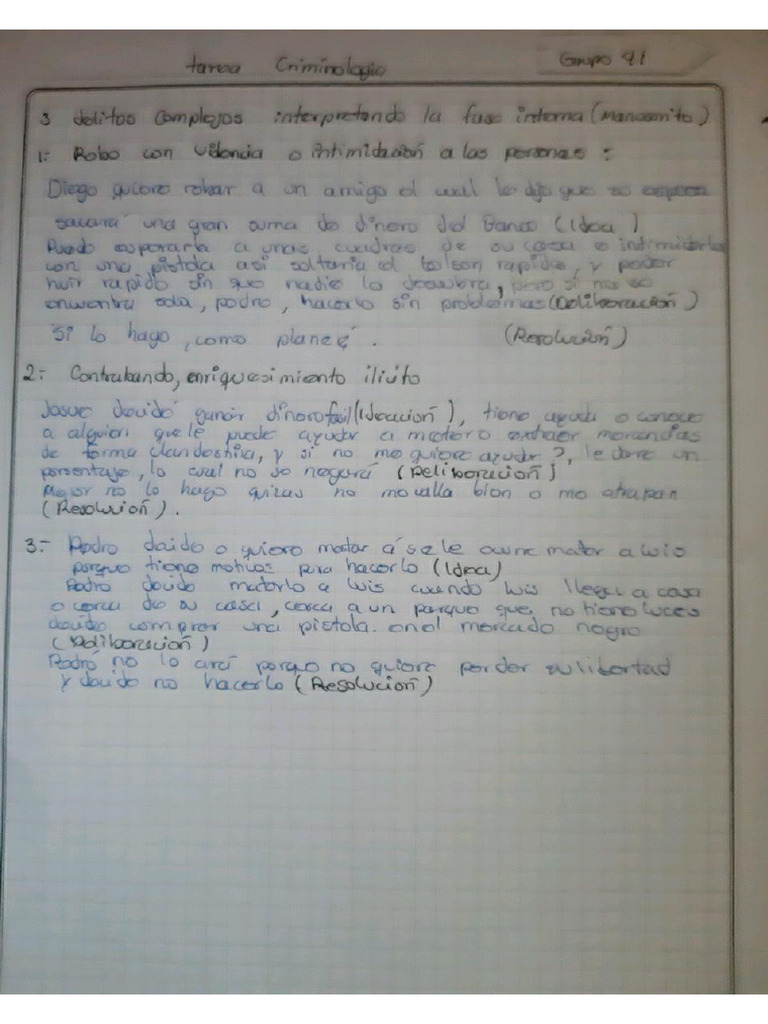 Fase Interna de Iter Criminis | PDF