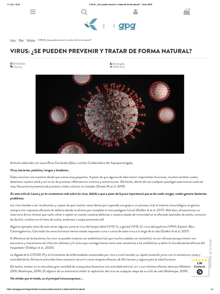 VIRUS - ¿Se Pueden Prevenir y Tratar de Forma Natural - Shop GPG | PDF ...