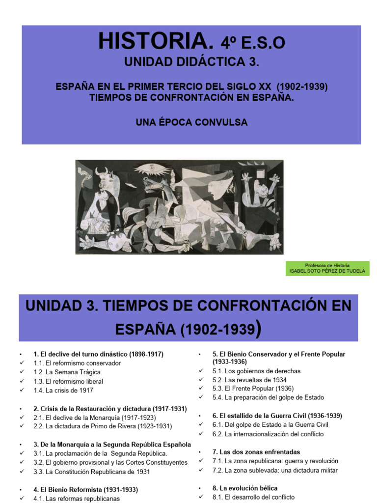 power point. T.3. ESPAÑA EN EL PRIMER TERCIO DEL SIGLO XX (1902-1939 ...