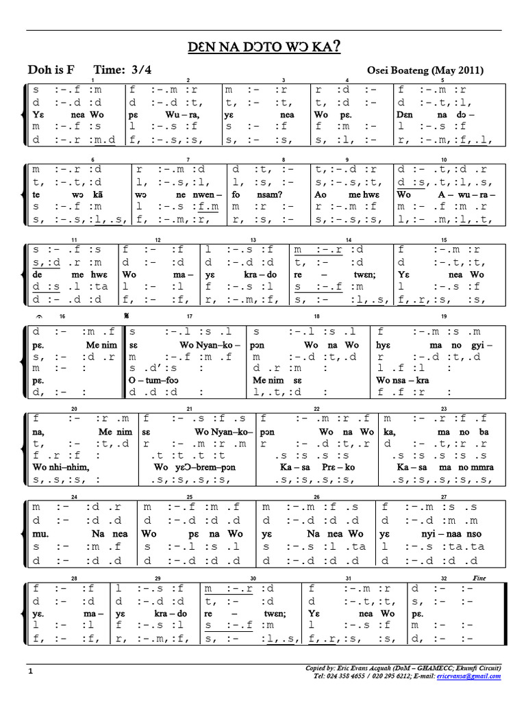 Den Na Dote Wo Ka | PDF