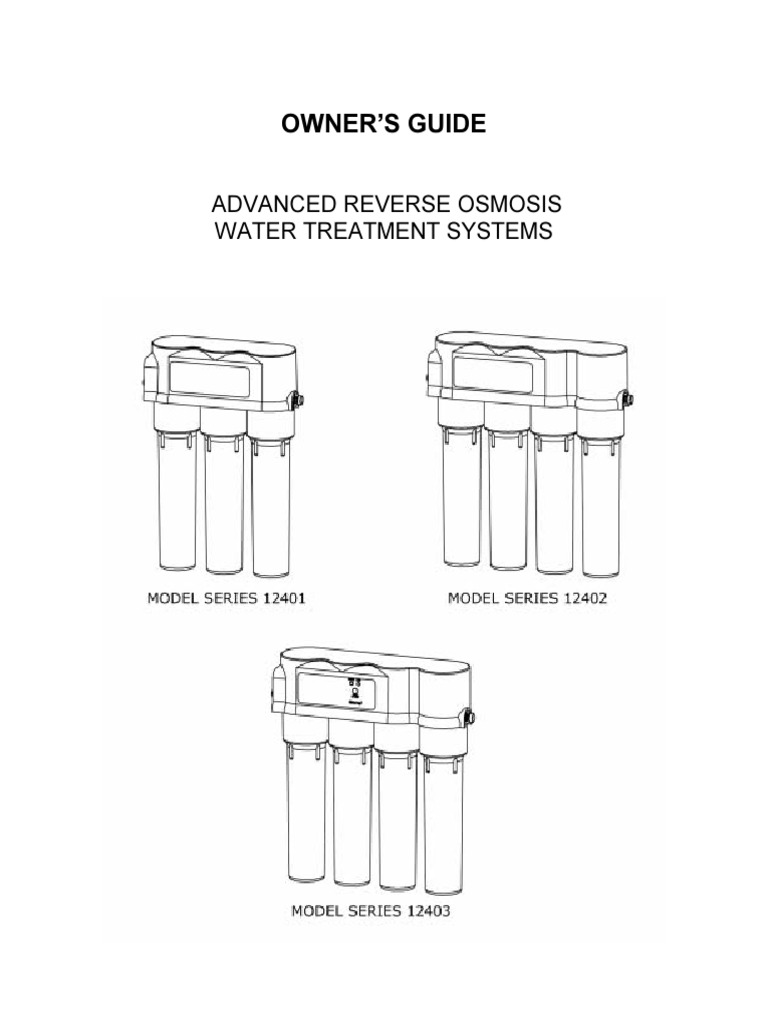 Hydrotech 1240 Ro Manual | PDF | Water | Environmental Engineering